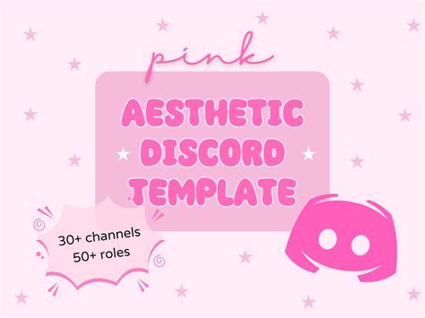 Aesthetic And Cute Pink Discord Server Template For Creators Etsy