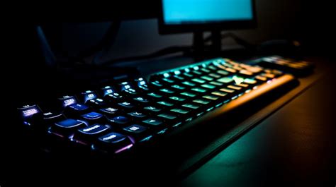 조명이 켜진 컴퓨터 키보드 마이크가 있는 컴퓨터 키보드의 3d 학습 스페인어 고화질 사진 사진 배경 일러스트 및 사진 무료 다운로드 Pngtree