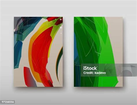 책자 커버 프레 젠 테이 션 추상 기하학적 배경 A4 설정된 기술 브로셔 전단지 디자인 서식 파일 벡터 그림자에서 레이아웃