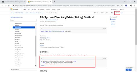 For Fileexists And Directoryexists Unclear · Issue 7490 · Dotnetdocs · Github