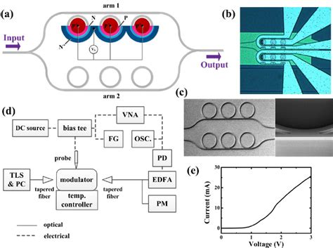 A The Structure Of Microring Array Assisted Mzi Silicon Modulator Download Scientific