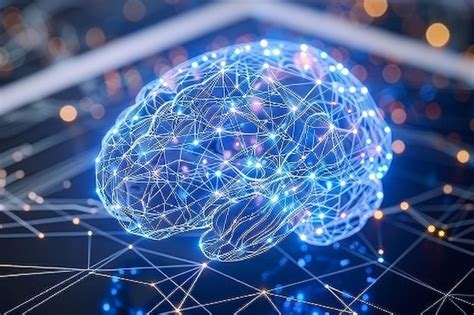 Digital Rendering Of A Brain With Neural Connections Symbolizing Cognitive Processes And