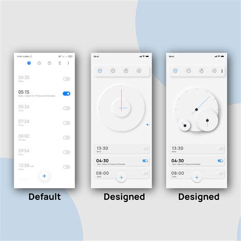 Clock App Ui Design Behance Clock App Ui Design Behance