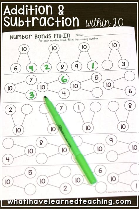 Addition And Subtraction Within Make Add Use To Add Use To Subtract