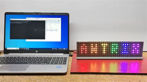 Esp2866 Controlled 8x32 Matrix Ws2812 Leds Awtrix Project Arduino Maker Pro