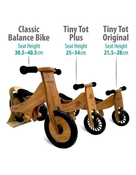 Kinderfeets Wood Tiny Tot Balance Bike Ride On Toy 62cm 24m Myer