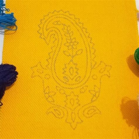 خرید و قیمت بوته جقه پته خام کوچک زرد آموزشی با نخ سنتی خارجی شیمیایی