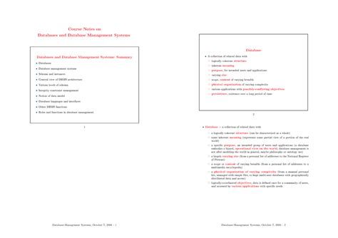 Dbmsnotes For IT Beginners Course Notes On Databases And Database Management Systems