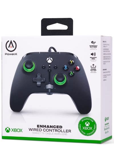 Powera Enhanced Wired Gaming Controller Xbox Green Hint E2zstore