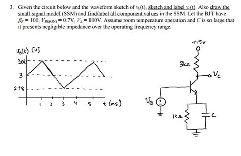Solved Given The Circuit Below And The Waveform Sketch Of Chegg Com