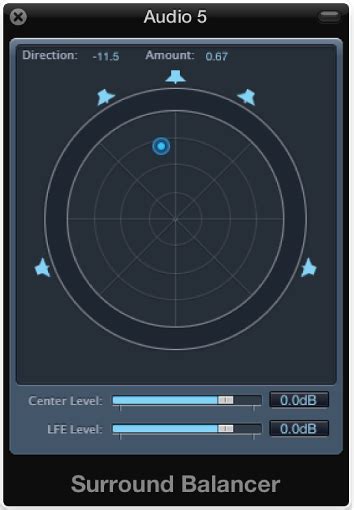 Surround Panner Overview Logic Pro X Help