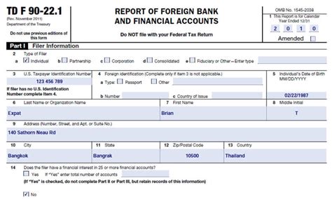How To File The Fbar In Addition To Your Us Expat Taxes