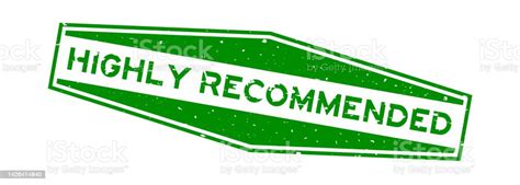 그런 지 녹색 흰색 바탕에 육각형 고무 씰 스탬프를 적극 권장합니다 결정에 대한 스톡 벡터 아트 및 기타 이미지 결정