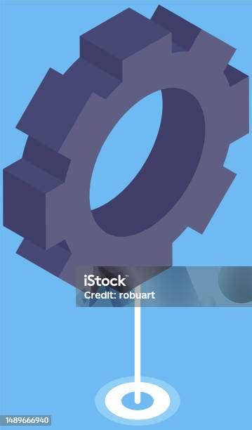 톱니바퀴를 고치고 수리합니다 검은색 기어 및 설정 기호 유지 보수 작업용 장비 개념에 대한 스톡 벡터 아트 및 기타 이미지 개념 검은색 공장 산업 건물 Istock