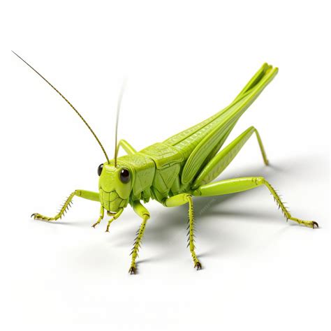 Premium Photo 3d Grasshopper On White Background Stunning Unreal