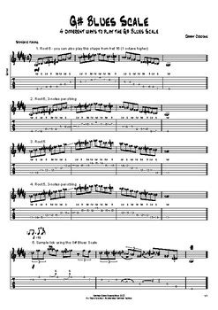 G Blues Scale Ways To Play By Danny Crocome Music TPT