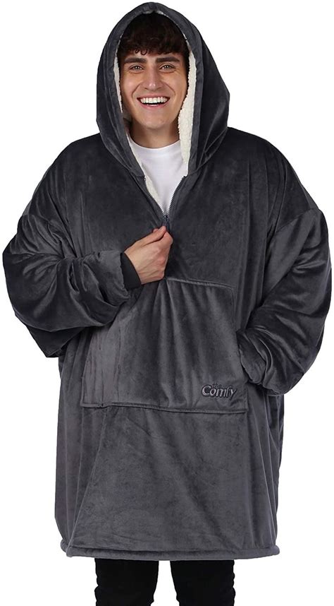 The Comfy Original Oversized Microfiber And Sherpa Wearable Blanket
