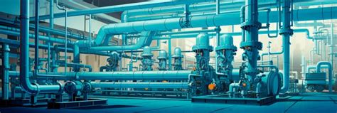 Pipeline Distribution Network In An Industrial Complex Connecting