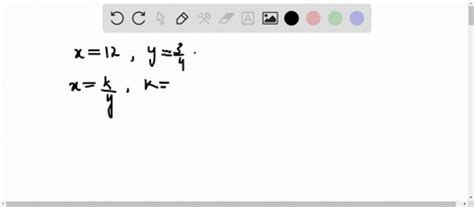 SOLVED The Variables X And Y Vary Inversely Use The Given Values To Write An Equation That