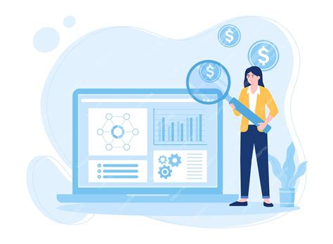 Premium Vector Ananalysis Of Company Performance Concept Flat