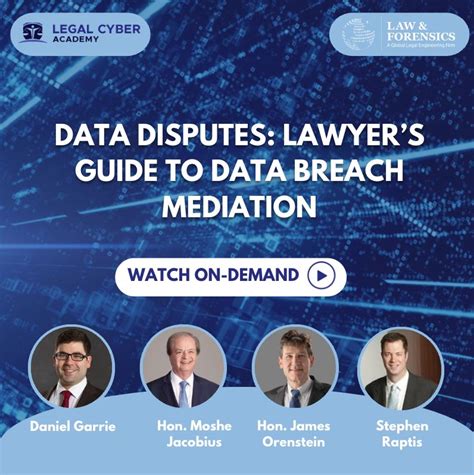 Cybersecurity Databreach Mediation Legaltech Disputeresolution… Legal Cyber Academy