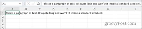 How To Type A Paragraph In Excel