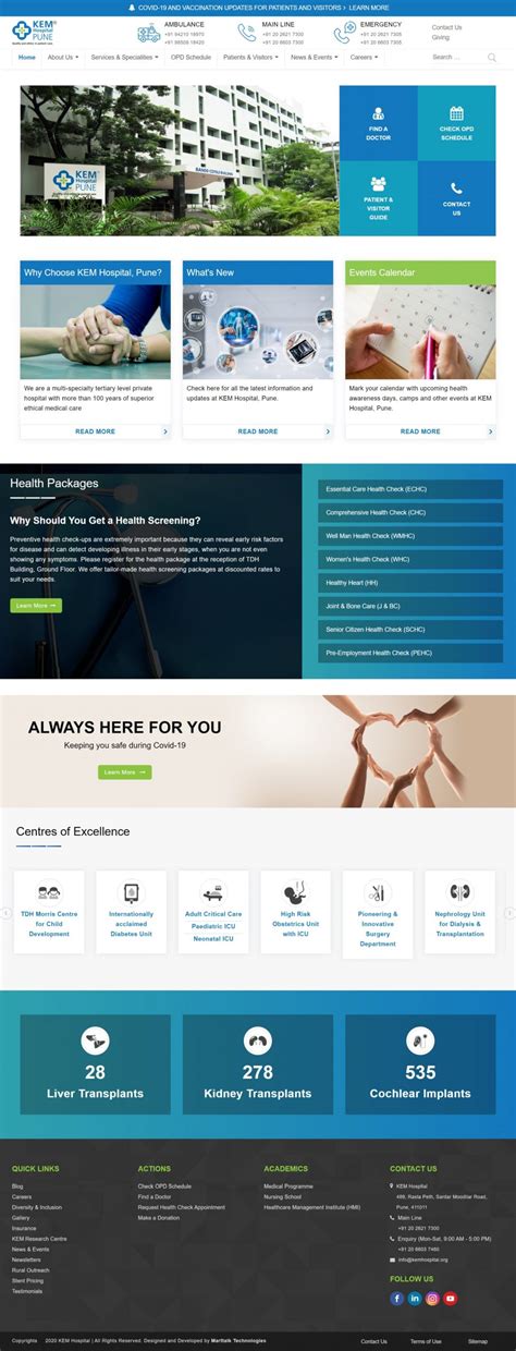 kem hospital vicky web developer