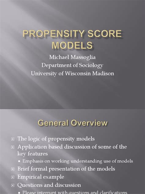 PDF Propensity Score Models Slides DOKUMEN TIPS