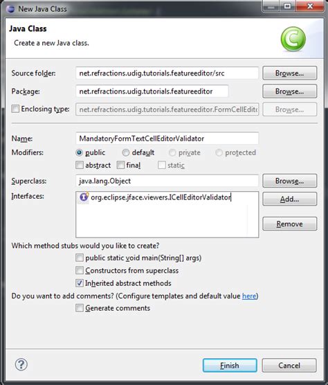 Feature Editor Tutorial — Udig 200rc1 Developers Guide
