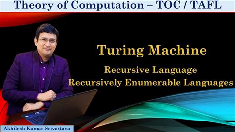 Recursive Languages And Recursively Enumerable Languages Theory Of Computation Youtube