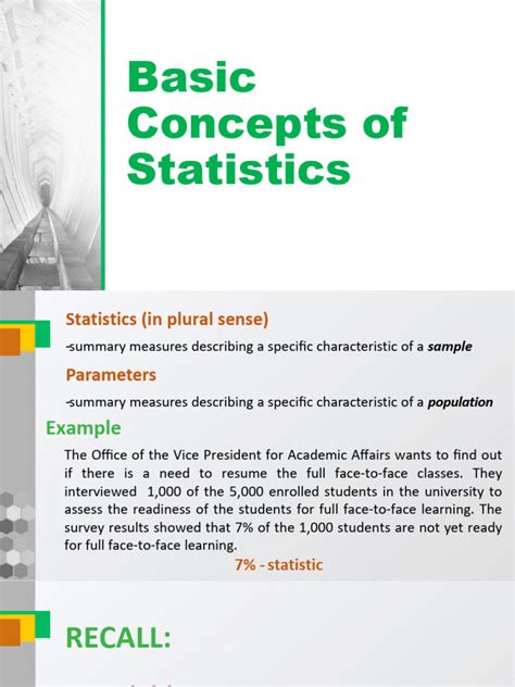 Basic Concepts Of Statistics Part 2 Pdf Level Of Measurement Statistics
