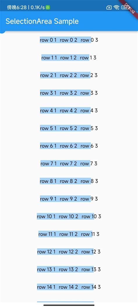selectionarea didn t match the expected behavior with text rich · issue 134520 · flutter