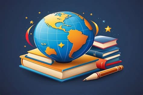 Premium Photo Language Learning App Logo