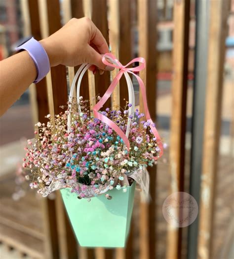 Купить Мини-композиция из радужной гипсофилы с доставкой в Воронеже ...