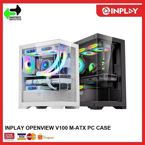 Inplay Openview V100 Pc Case M Atx Tempered Glass Shopee Philippines