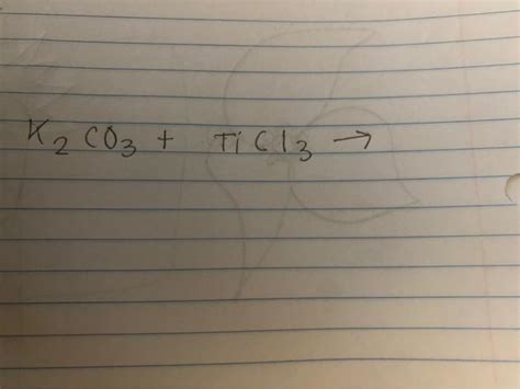 Solved К С 03 Ticl3