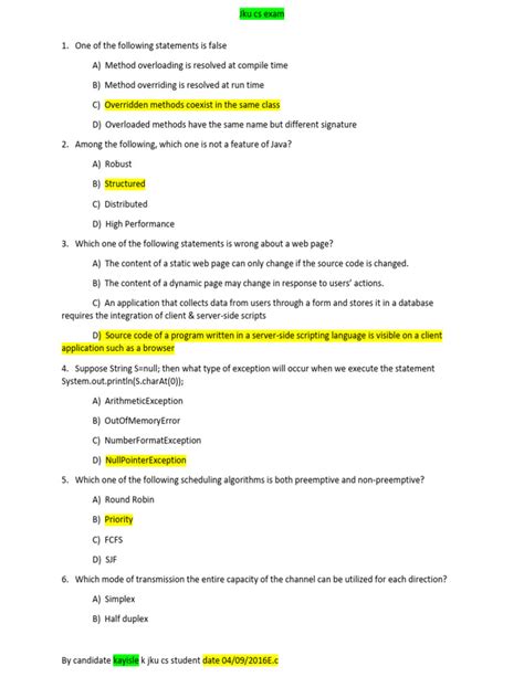 jku cs it model exam take exam pdf method computer programming