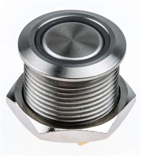 RS PRO RS PRO Illuminated Push Button Switch Momentary Panel Mount Mm Cutout SPST Green