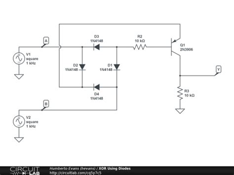 Bipolar XOR Gate With Only 2 Transistors Details Hackaday Io