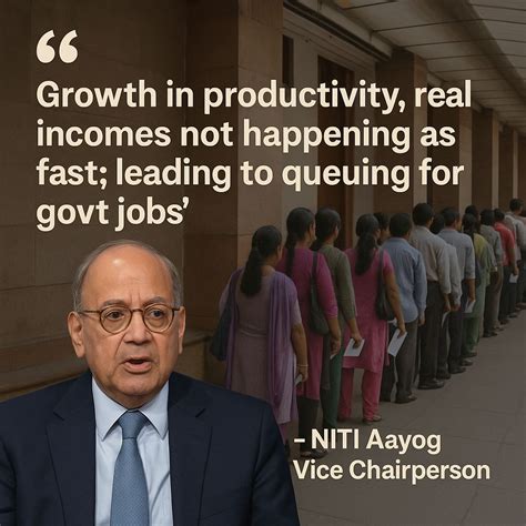 Niti Aayog On Indias Productivity And Job Crisis Aditya Nath Jha