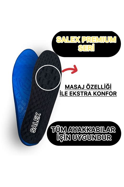 salex visco memory foam s01 premium masajlı spor ayakkabı iç tabanı