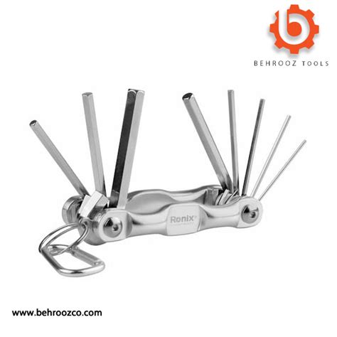 آچار آلن شش گوش چاقویی آلومینیومی رونیکس مدل Rh 2040 ابزار یراق بهروز