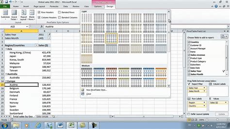 Create An Informative Report Using PivotTables