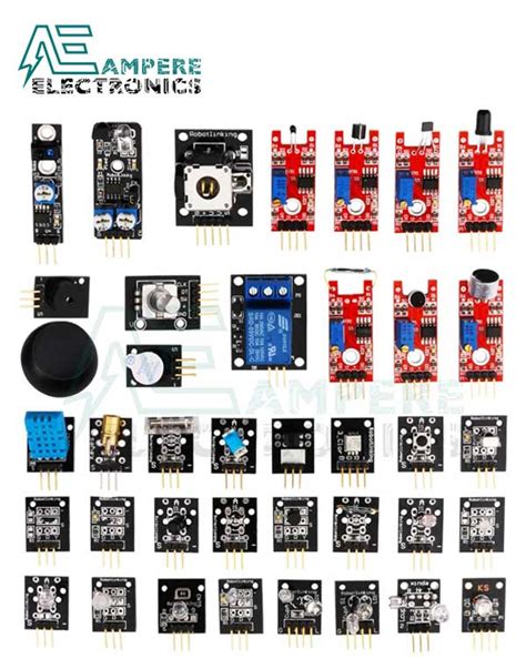 In Sensor Kit For Arduino And Microcontrollers Ampere Electronics