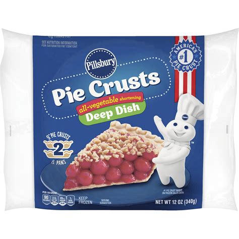 Pillsbury Pie Crusts Deep Dish All Vegetable Shortening 2 Crusts 12