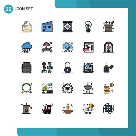 25 Creative Icons Modern Signs And Symbols Of Magic Innovation Pay Creative Milk Editable Vector