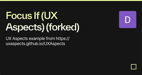 Focus If Ux Aspects Forked Codesandbox