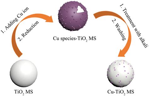 Schematic Representation For The Preparation Of Cu Tio2 Ms Download Scientific Diagram