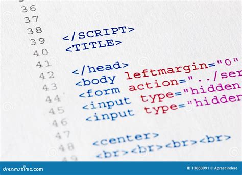 Programma Di Codice Sorgente Immagine Stock Immagine Di