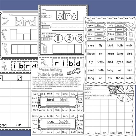 Student Reading Color Coding Punch Cards
